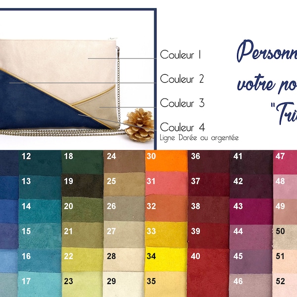 Custom Color Wedding Clutch - Etsy