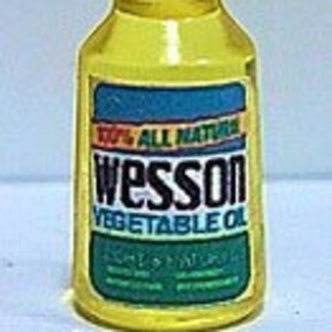 Miniature Bottle of Cooking Oil I Miniature Cooking Oil I 1:12 Scale ...
