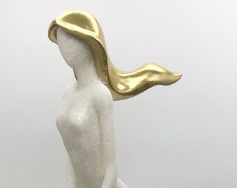 Gold Mermaid Statue - Etsy