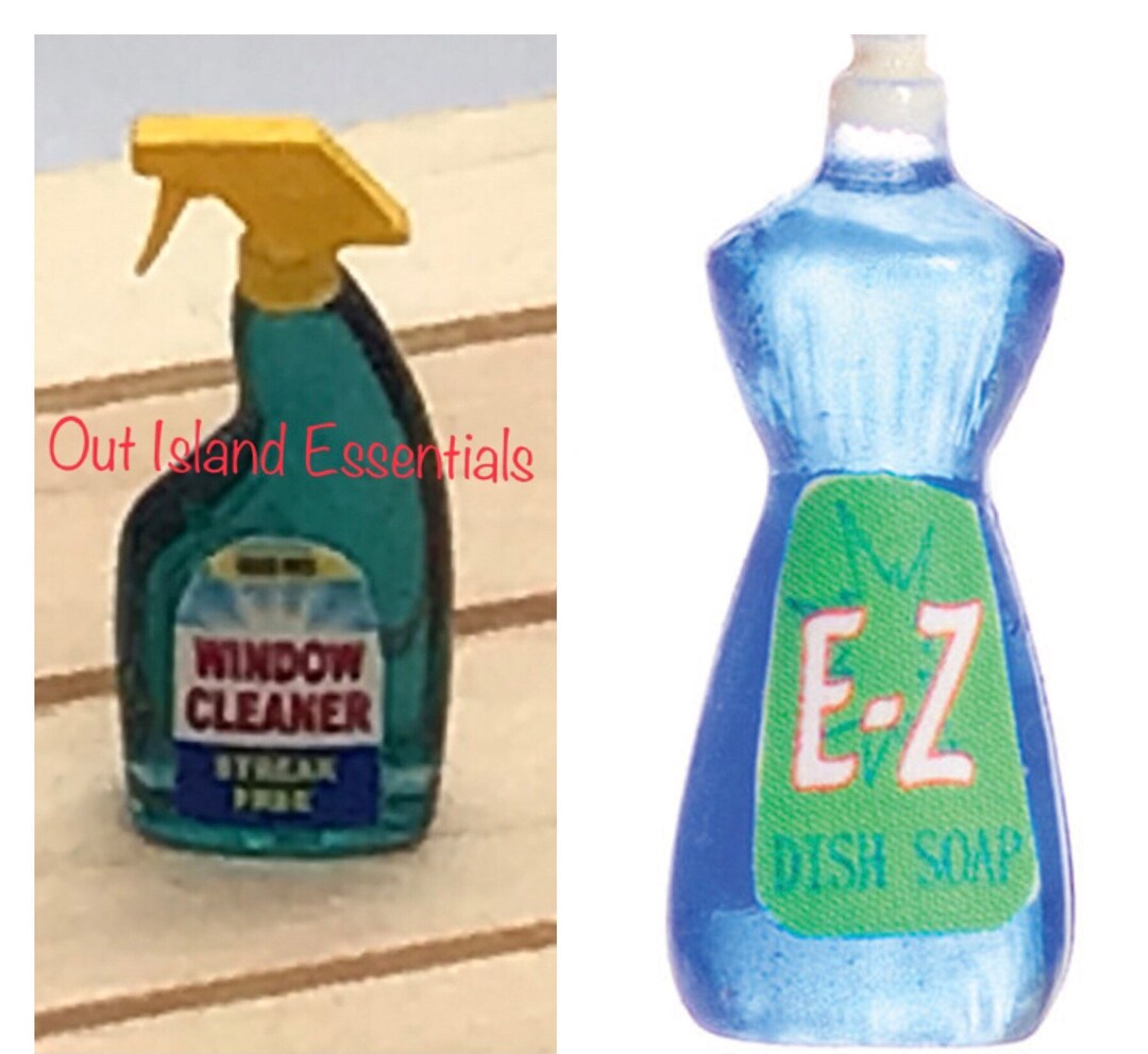 Miniature Dishwashing Liquid I Miniature 1:12 Scale House Cleaning ...