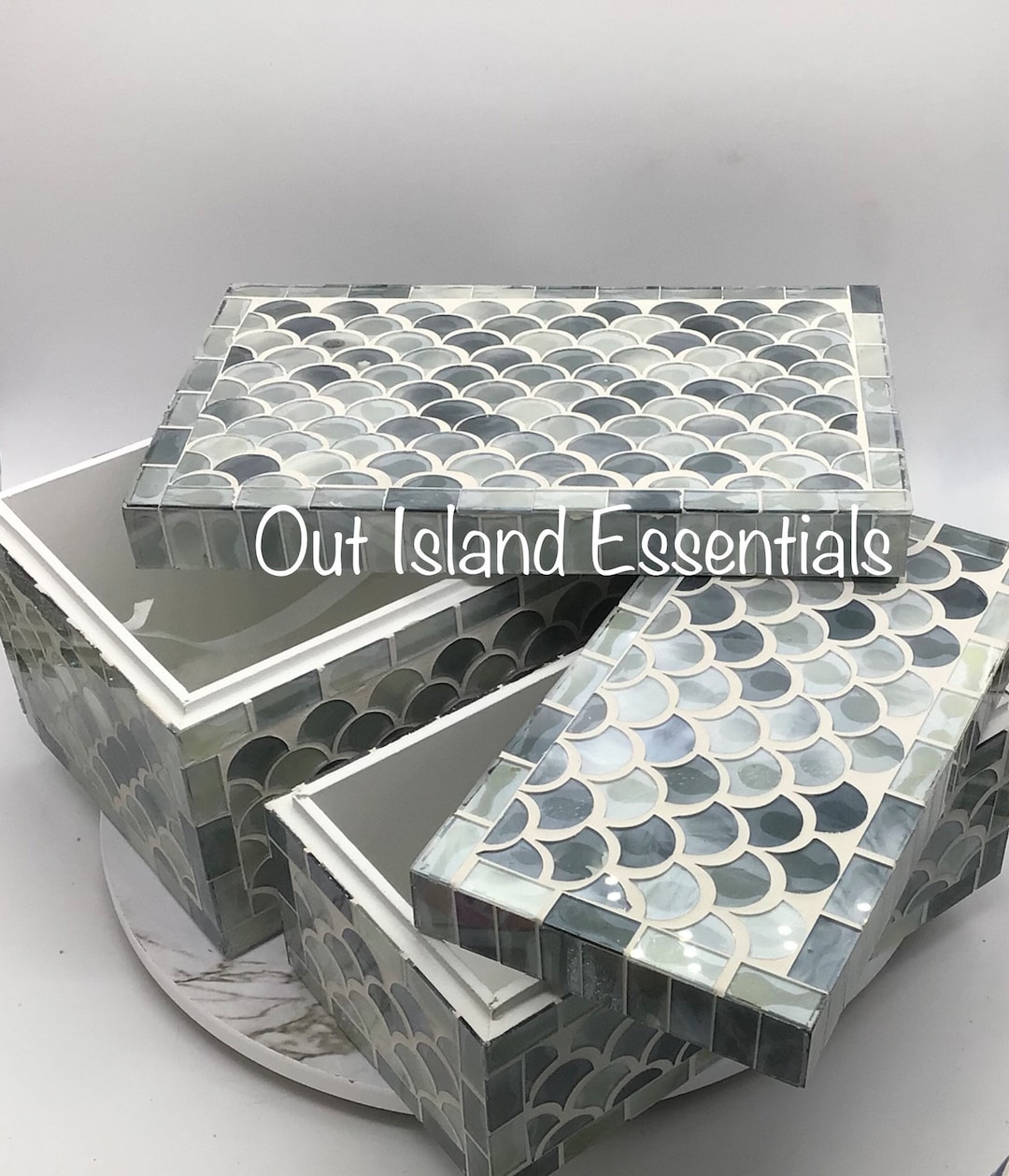 Glass Jewelry Box I Display Box I Blessing Box I Prayer Box I Oyster ...