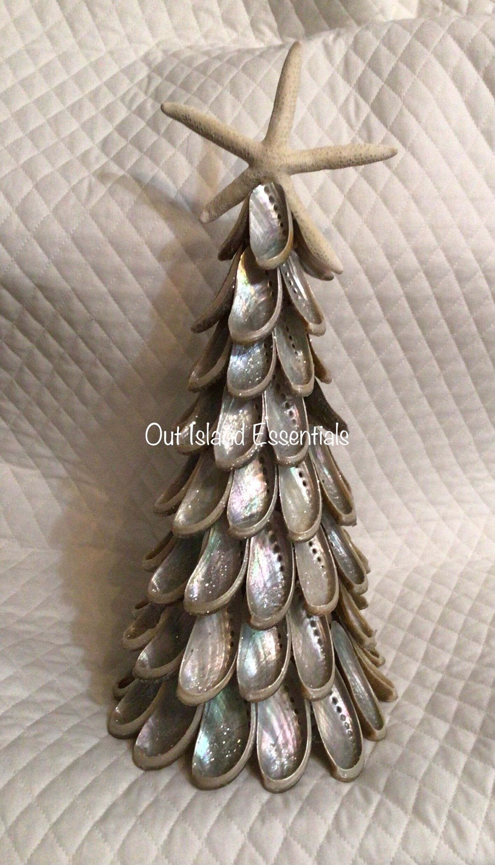 Seashell Christmas Tree I Coastal Christmas Tree I Coastal - Etsy