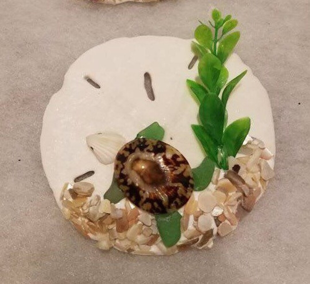 Sand Dollar Christmas Ornament I Turtle Christmas Ornament I Handmade ...