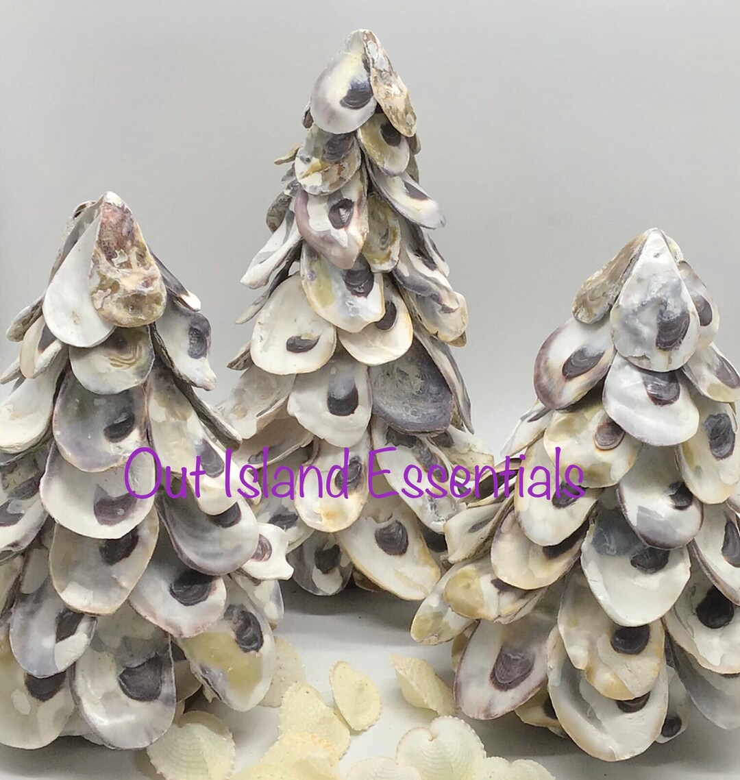 Oyster Shell Tree I Seashell Christmas Tree I Coastal Christmas Tree I ...