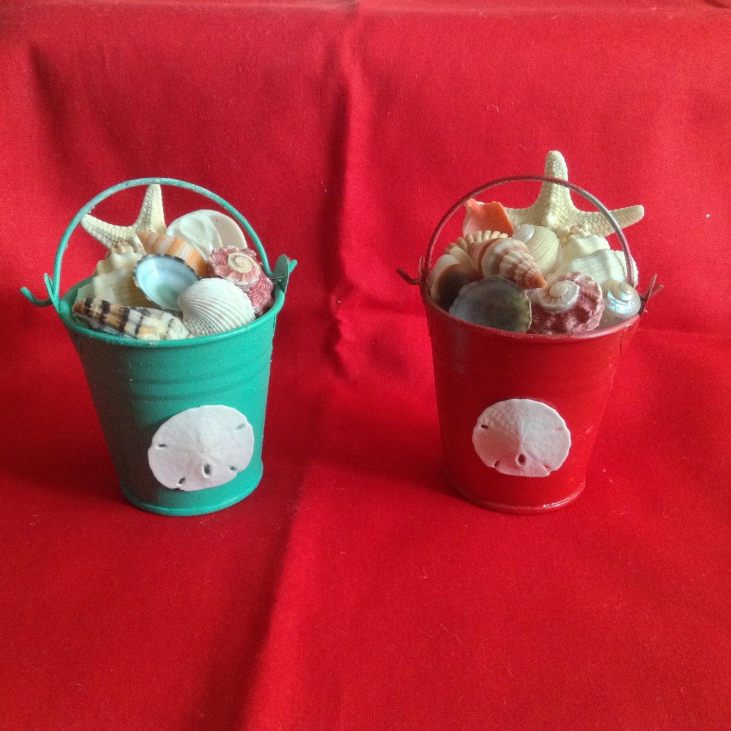 Beach Bucket Ornament I Starfish Christmas Ornament I Coastal - Etsy