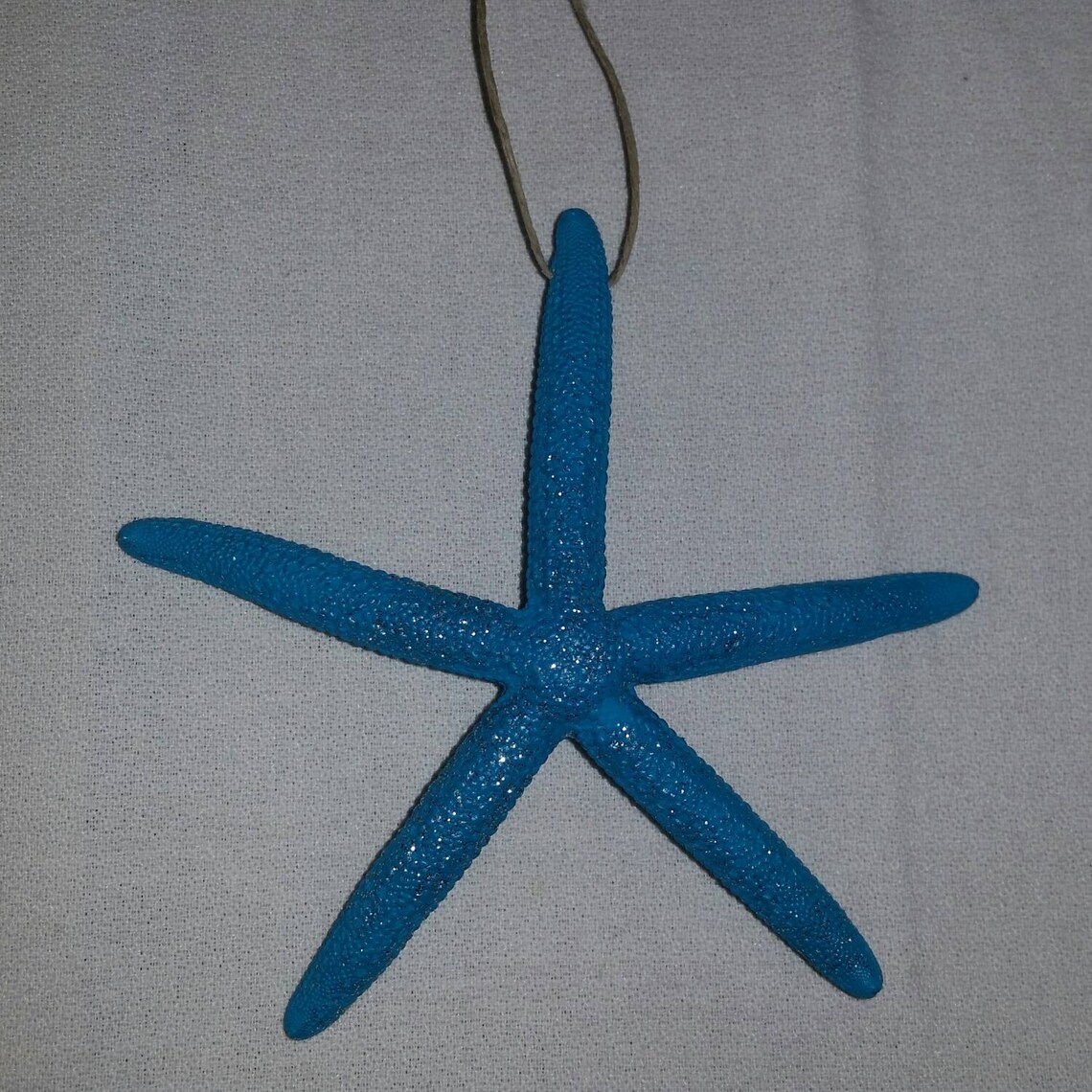 Hand Painted Starfish I Aqua Glitter Starfish I Starfish - Etsy