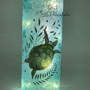 Turtle Seashell Light I Handmade Shell Light I Turtle Night Light I ...