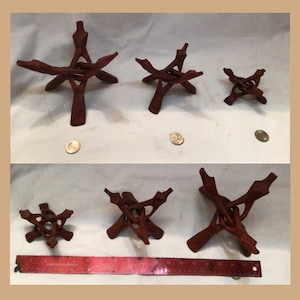 Large Wood Display Stand I Large Wooden Display Stand I Conch Shell ...