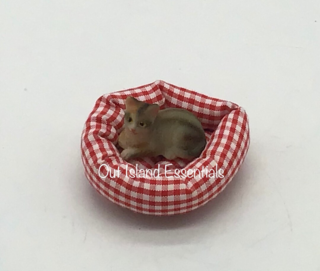 Miniature Tabby Cat I Dollhouse Miniature Pet I Pouncing OR Sitting ...