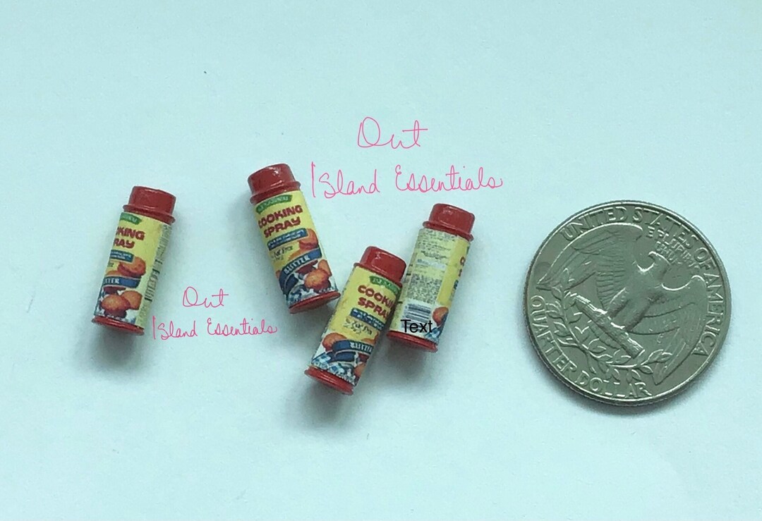 Miniature Cooking Spray I Miniature 1:12 Scale Cooking Accessories I ...