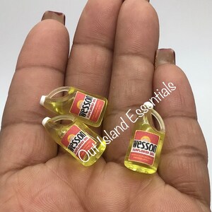 Miniature Bottle of Cooking Oil I Miniature Cooking Oil I 1:12 Scale ...