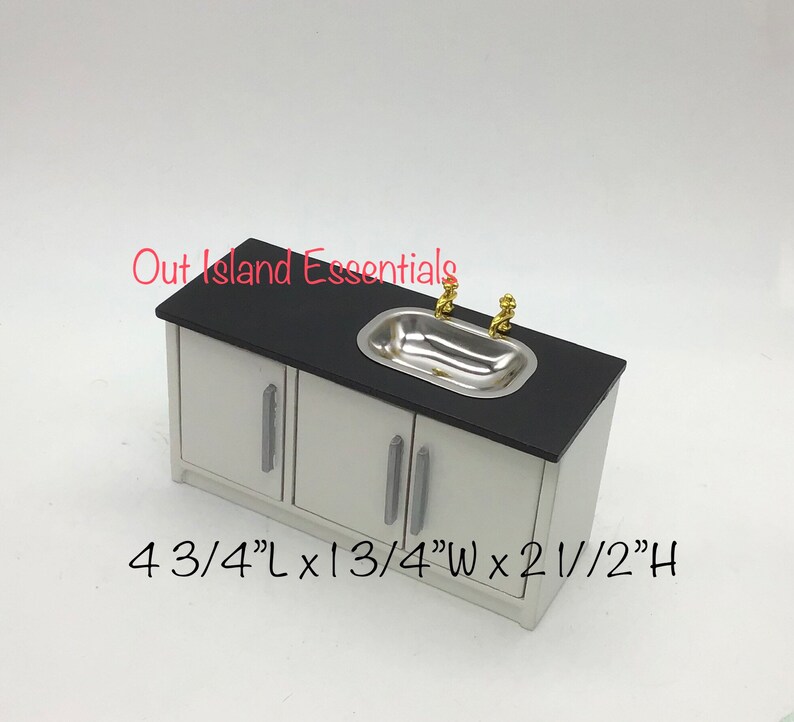 Miniature Kitchen Counter With Cupboards I Dollhouse Miniature - Etsy