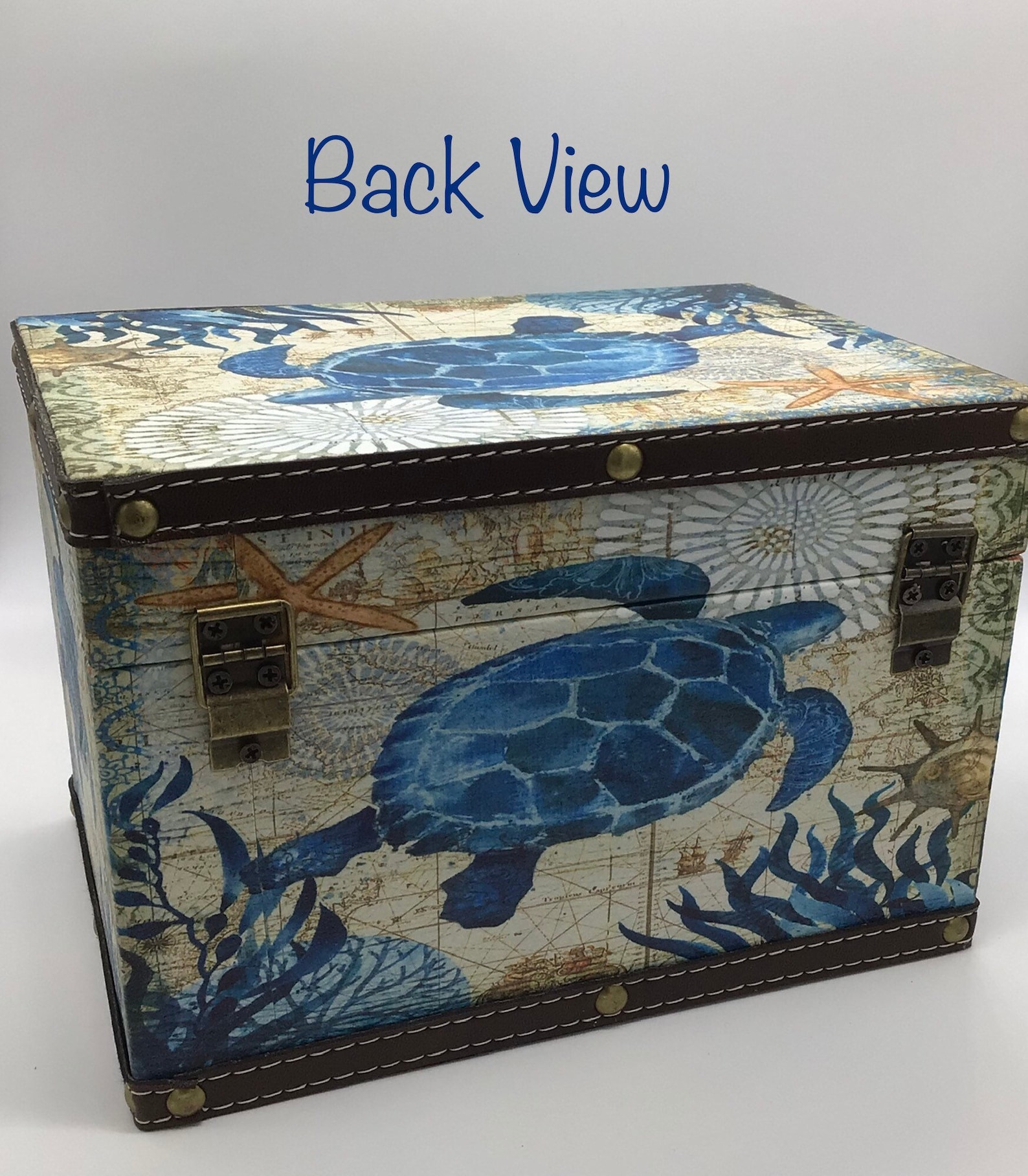 Turtle Box I Sand Dollar Box | Coastal Trinket Box | Coastal Gift Box ...