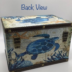 Turtle Box I Sand Dollar Box | Coastal Trinket Box | Coastal Gift Box ...