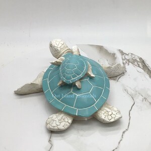 Turtle Decor Table Decor I Turtle Lover Decor I Coastal Table Top or ...