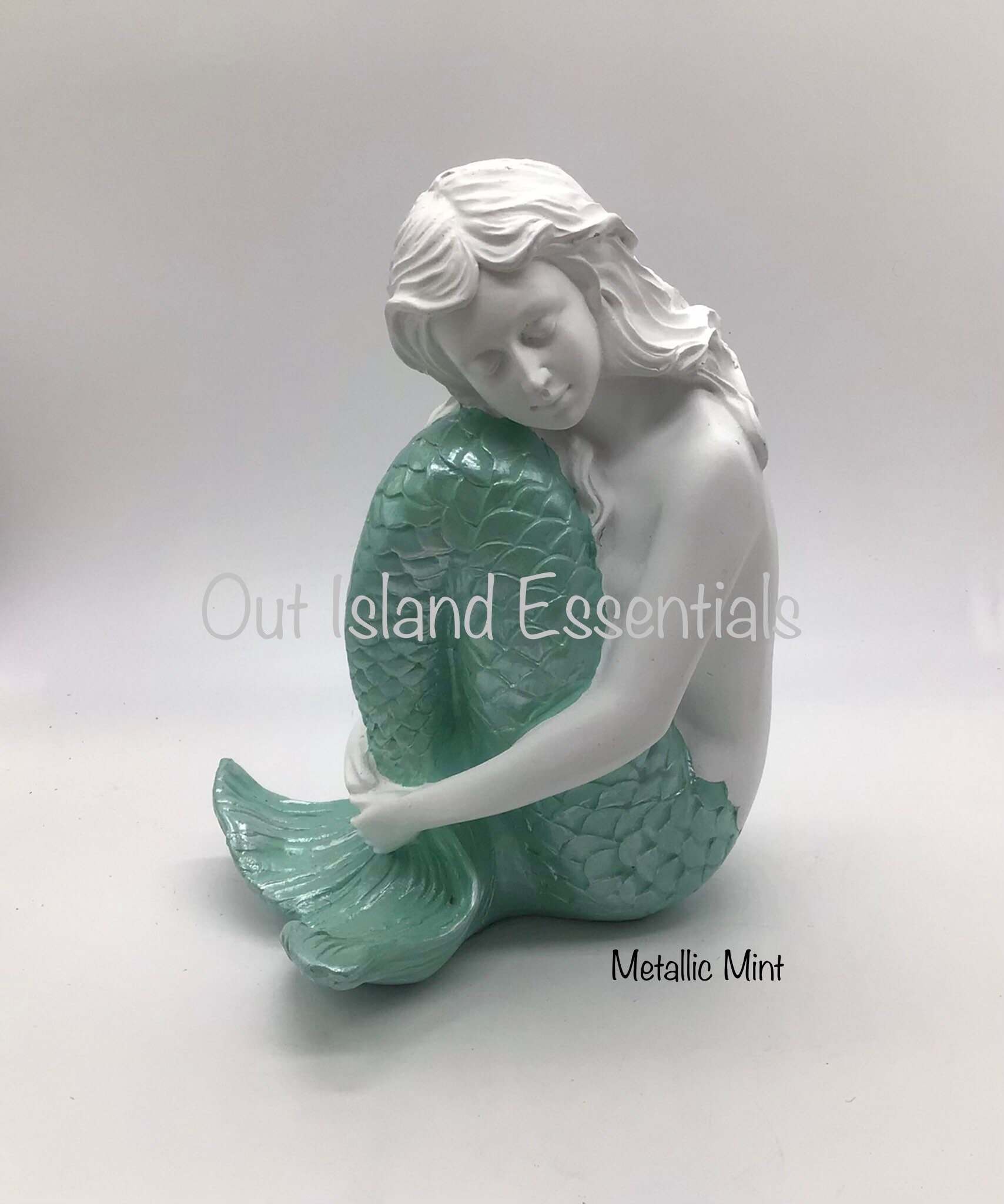 Mermaid Statue | Mermaid Decoration | Rustic Mermaid | Relaxing Mermaid ...