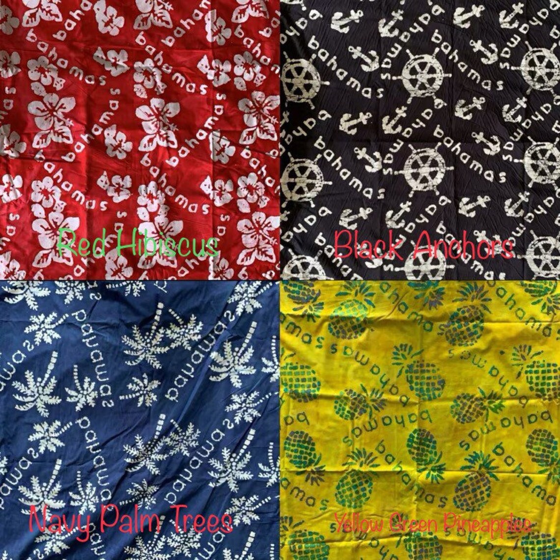 Androsia Fabric I Bahamian Androsia I Hand Dyed Batik Fabric I Batik ...