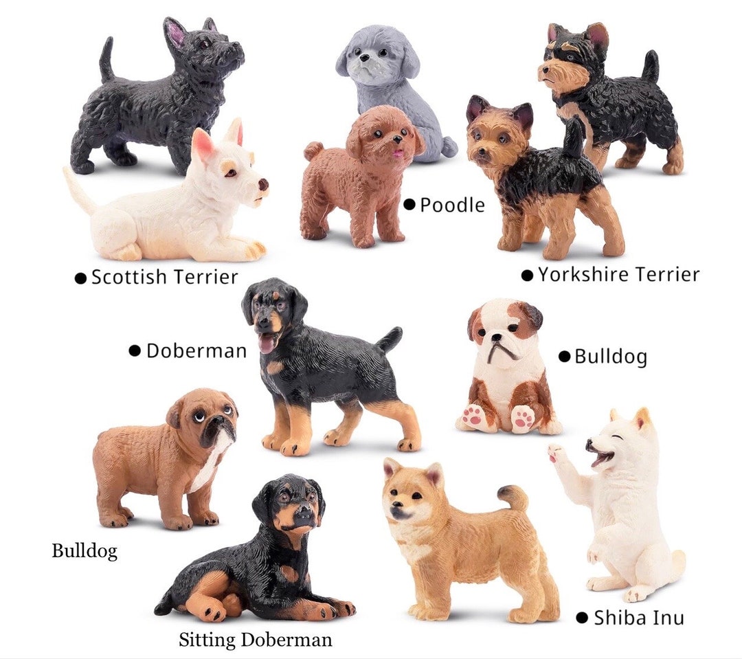 One Miniature Family Puppy Dogs I Dollhouse Miniature Pet Puppies I ...