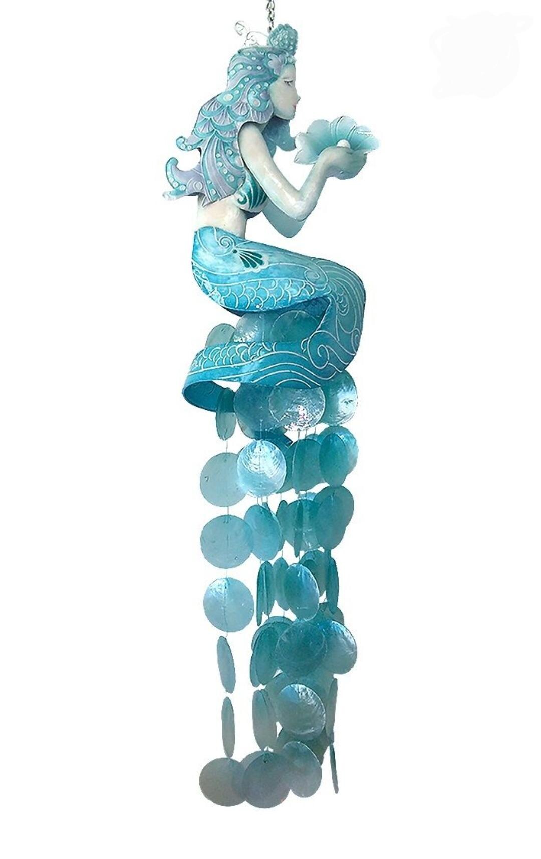 Mermaid Wind Chime I Coastal Windchime I Mermaid Collector’s Wind Chime ...