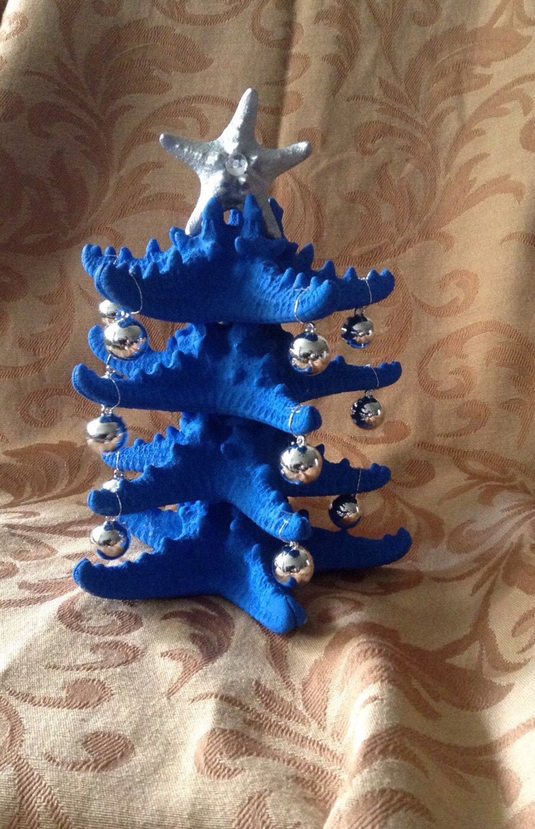 Starfish Christmas Tree Decoration, Rhinestone Starfish Christmas Tree ...