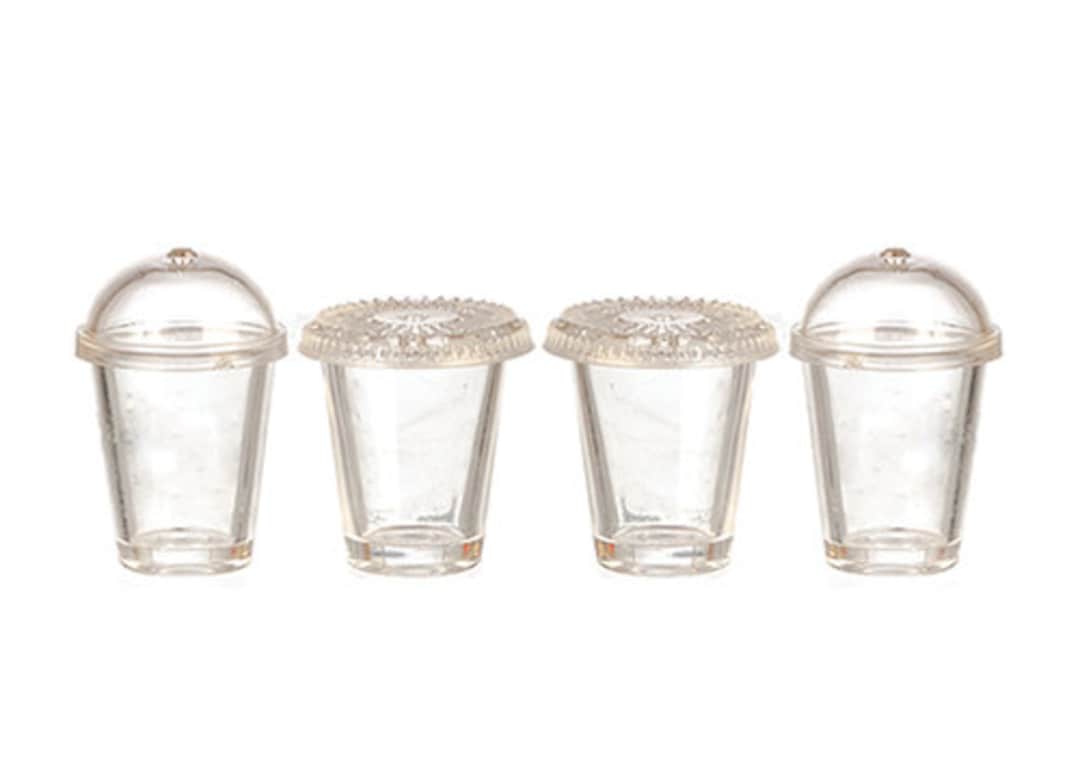 Miniature to Go Cups I Miniature Removable Lid Glassware | Dollhouse ...