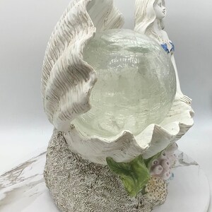 Solar Light Mermaid I A Mermaid and Her Clam I Mermaid Statue I Solar ...