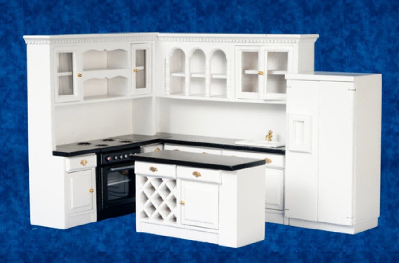 Miniature Complete Kitchen I Dollhouse Miniature White Kitchen I ...