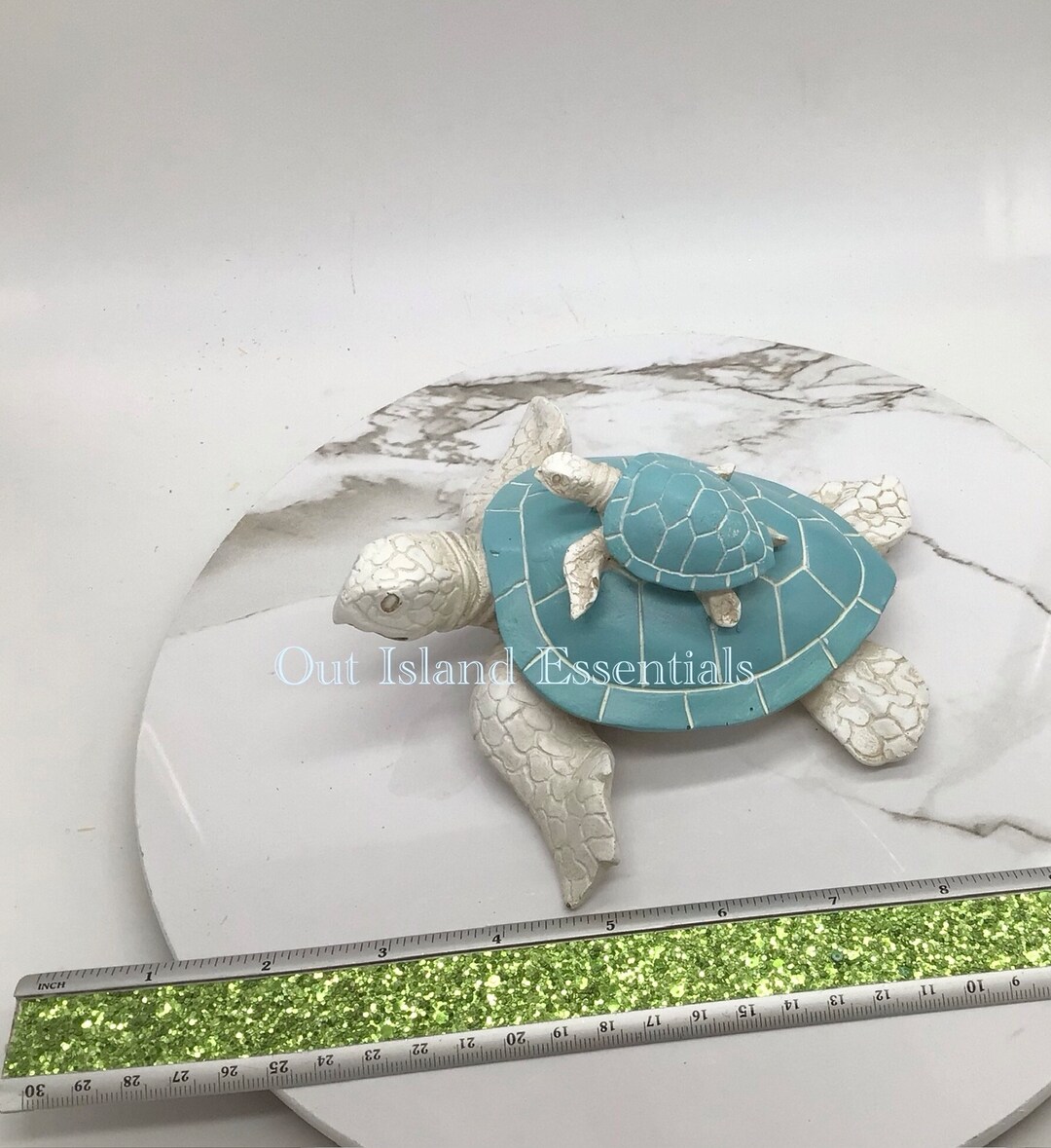 Turtle Decor Table Decor I Turtle Lover Decor I Coastal Table Top or ...