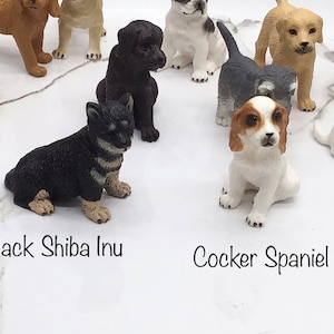 One Miniature Family Dogs I Dollhouse Miniature Pet I Miniature Furry ...