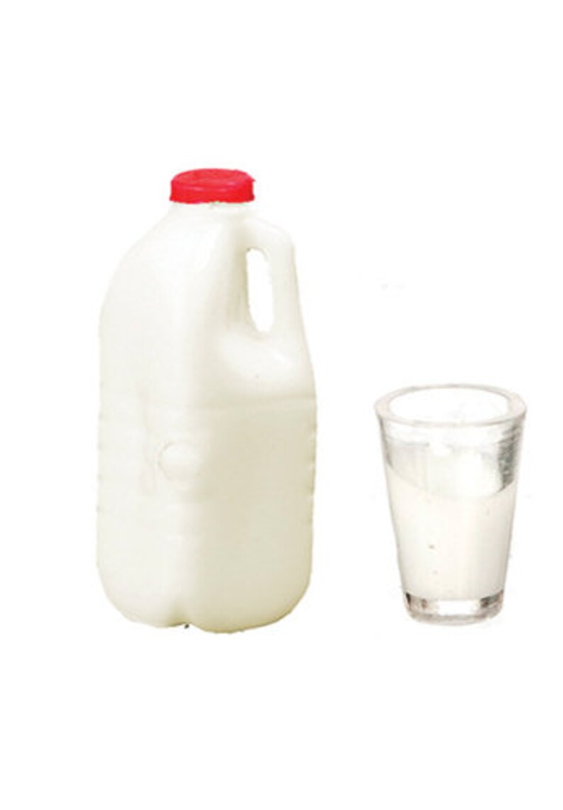 Miniature Gallon of Milk Dollhouse Bottle of Milk I - Etsy
