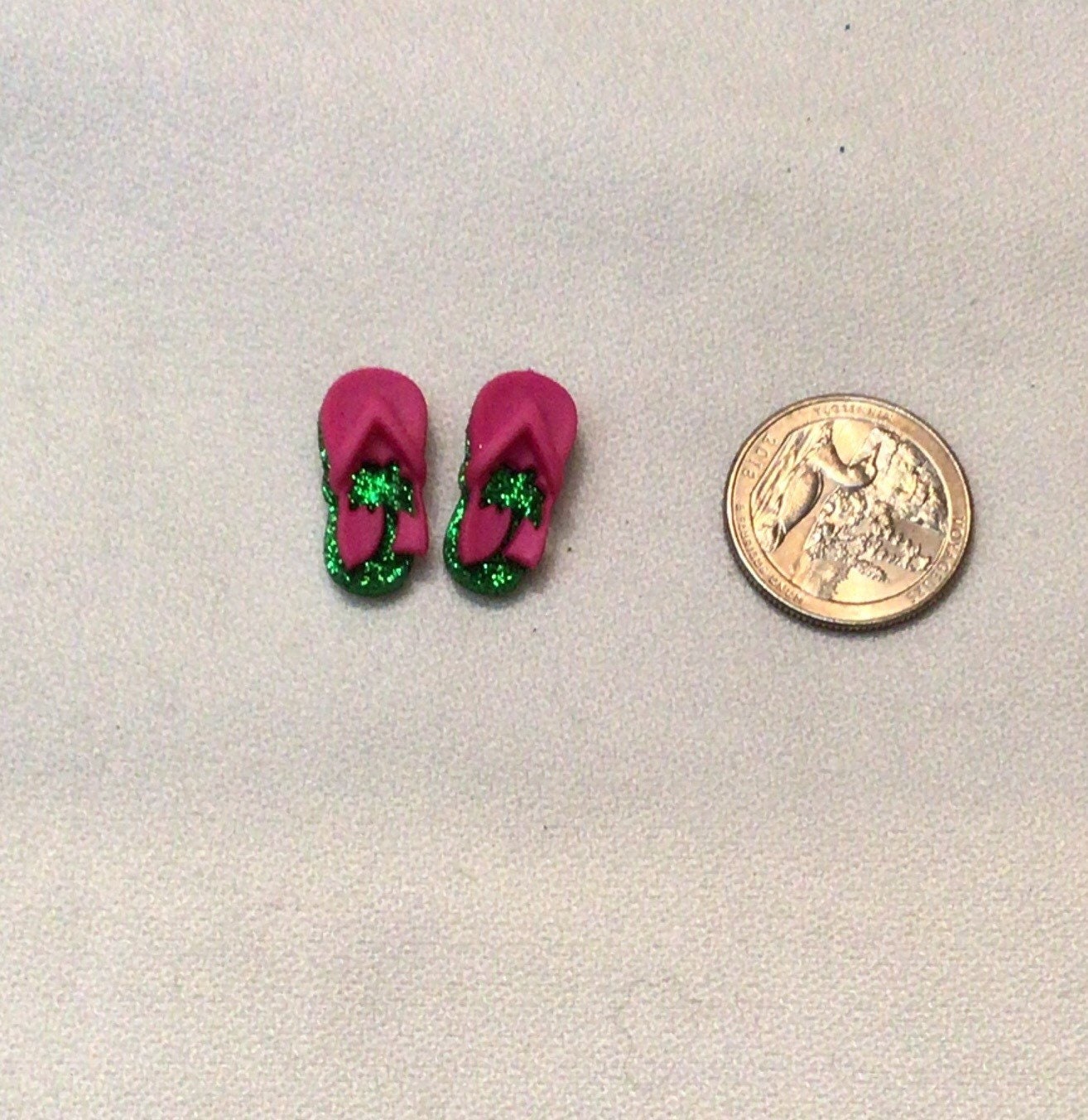 One Pair Dollhouse Miniature Flip Flops I Miniature Doll Shoes I ...