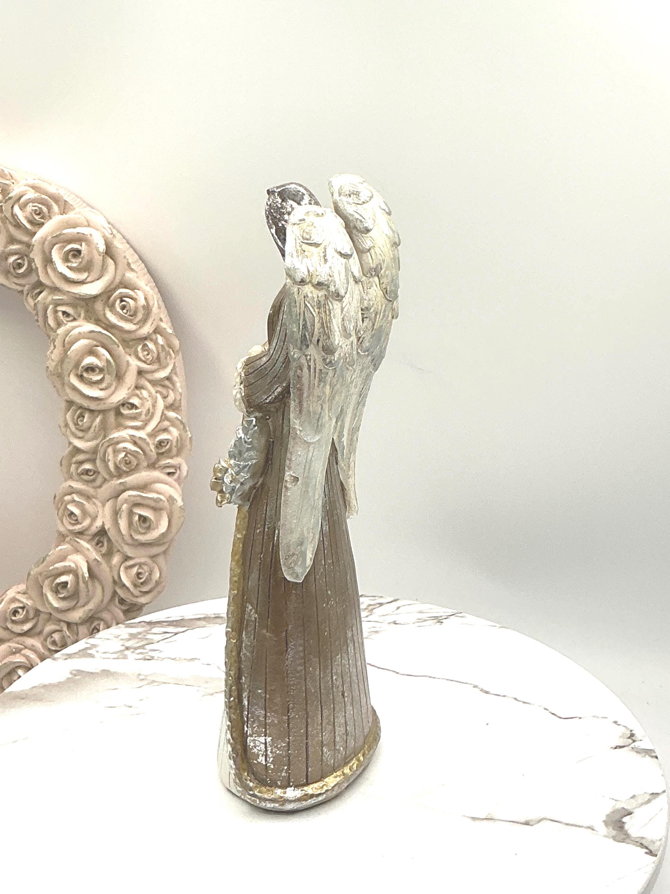 Brunette Golden Bronze Stunning Christmas Angel | Brushed Aged Beige ...