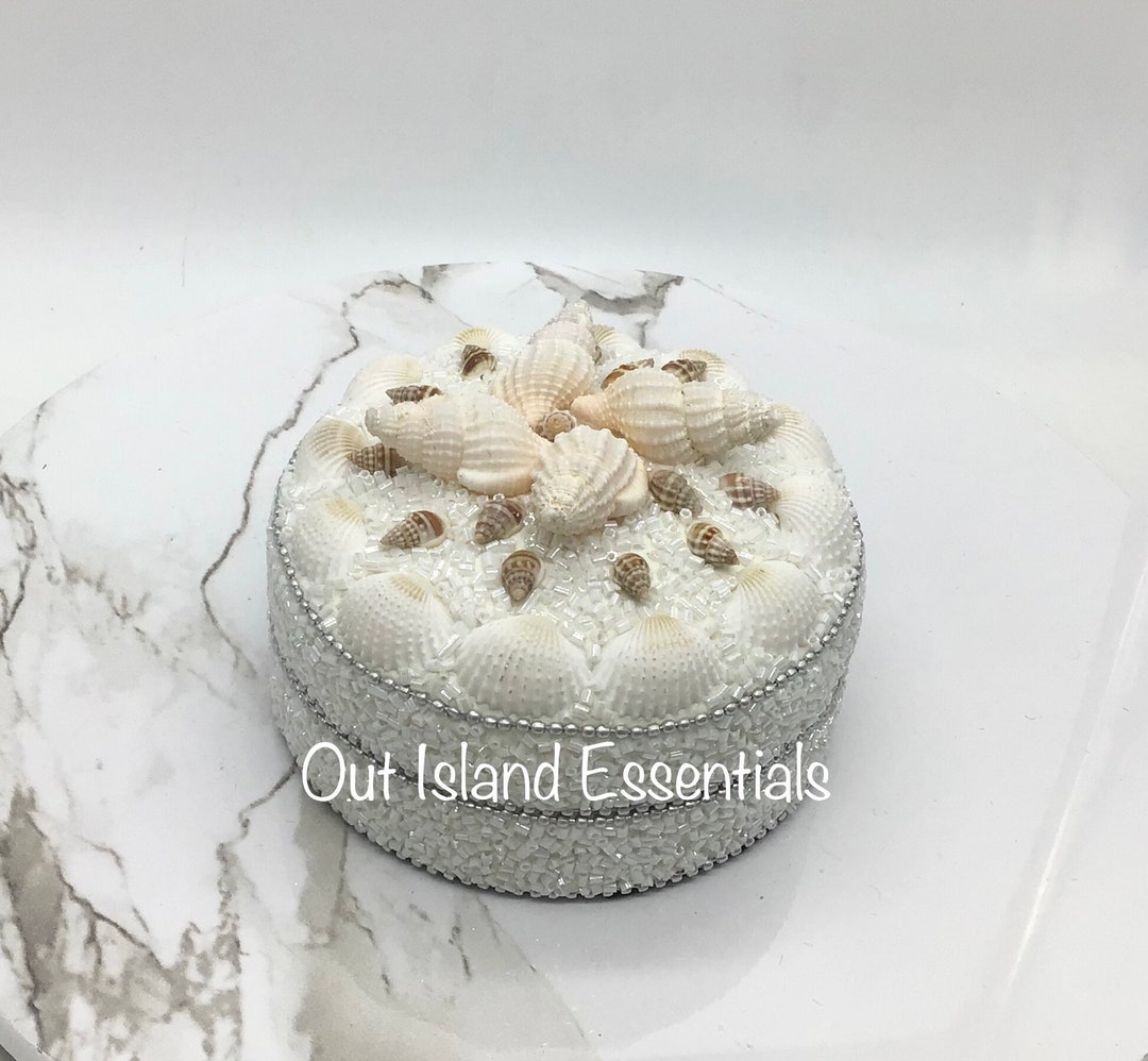 Seashell Trinkets I Seashell Trinket Box I Seashell Ring - Etsy
