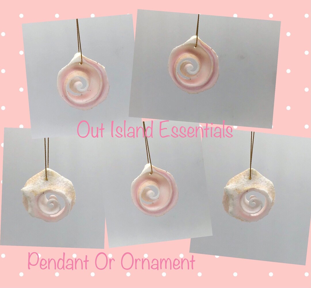 Conch Shell Ornament I Conch Shell Pendant I Conch Shell Jewelry I ...