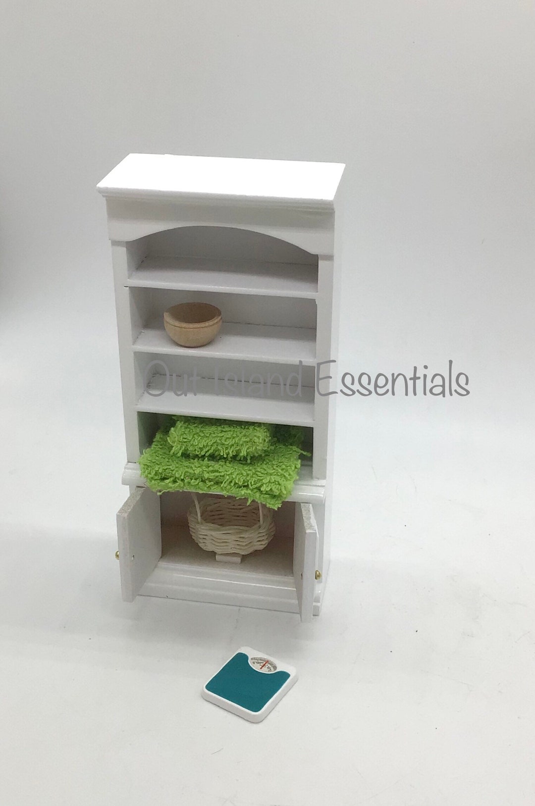 Miniature Bath Cabinet I Miniature Bathroom I Miniature Bathroom ...