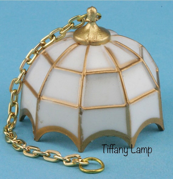 Miniature Tiffany Lamp I Dollhouse Miniature Lighting I | Etsy