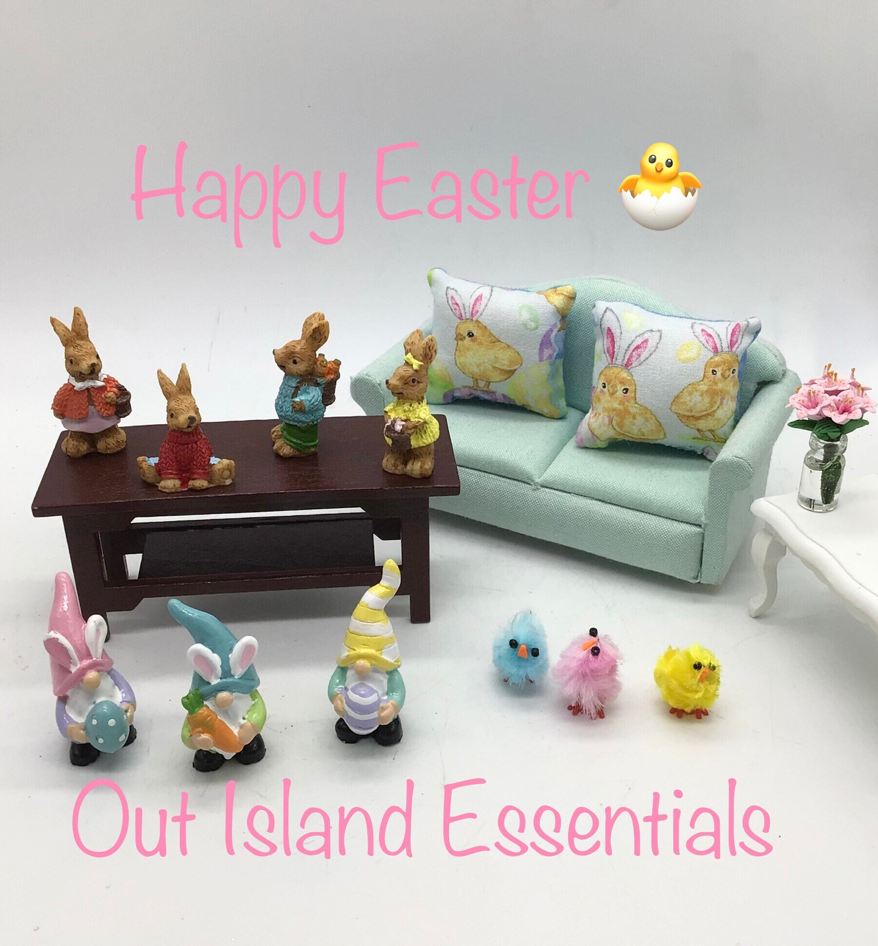 Happy Miniature Easter | Miniature Easter Basket I Miniature Doll ...