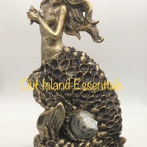 Solar Light Mermaid I Mermaid on Lookout Rock I Mermaid Statue - Etsy