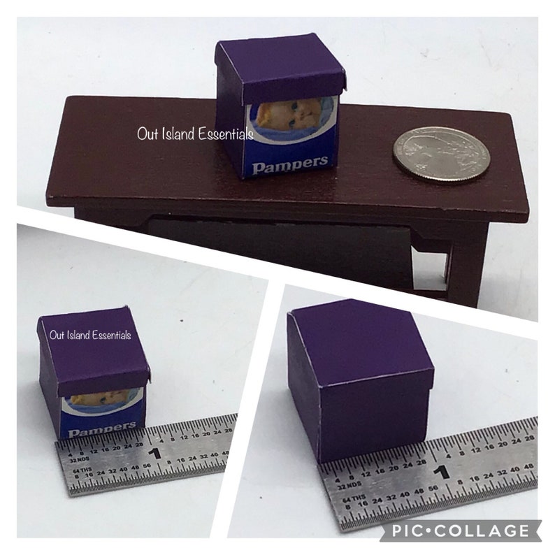 Miniature Pampers I Dollhouse Nursery Suppliesi ONE Miniature Doll ...