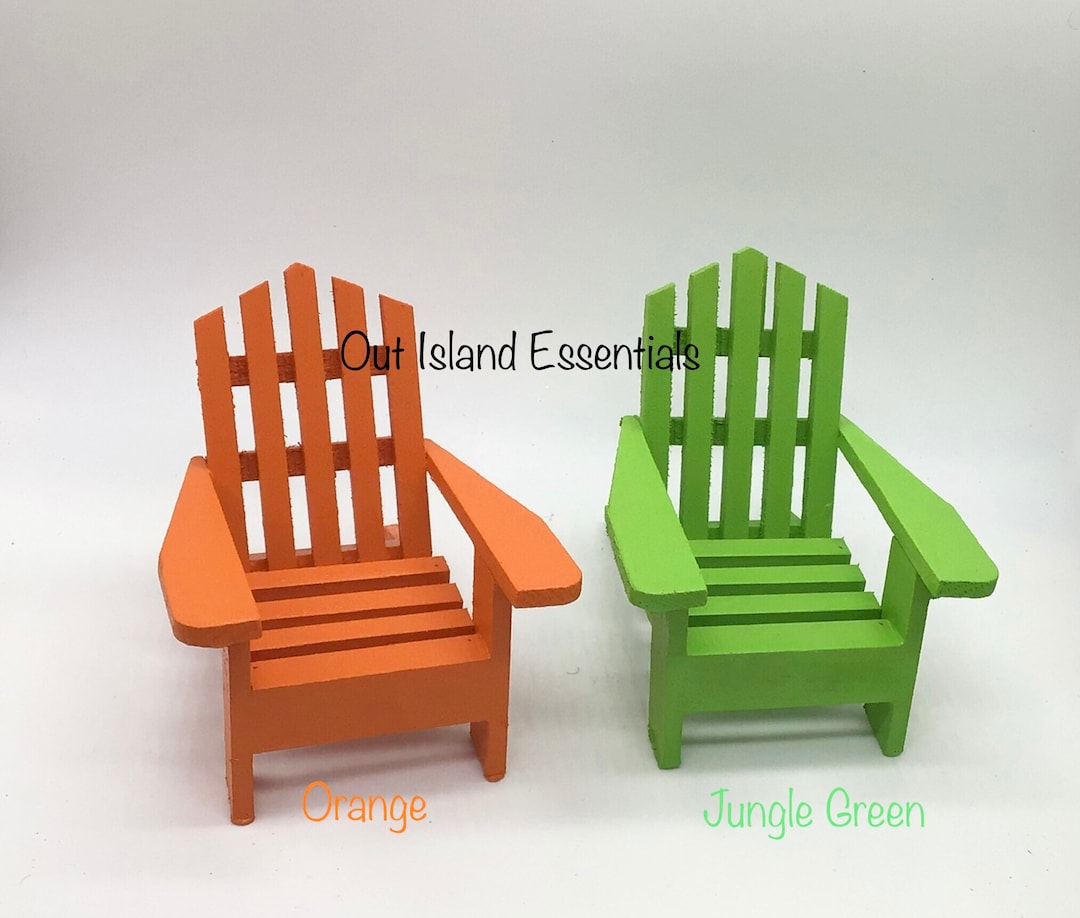 ONE Painted Miniature Adirondack Chair I Finished Wooden Fairy Chair I ...