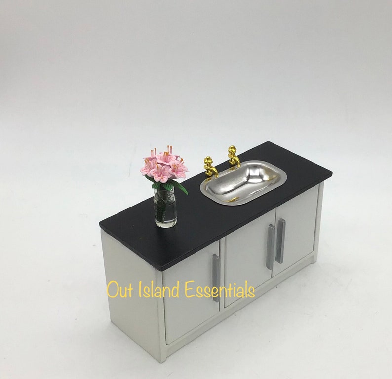 Miniature Kitchen Counter With Cupboards I Dollhouse Miniature - Etsy