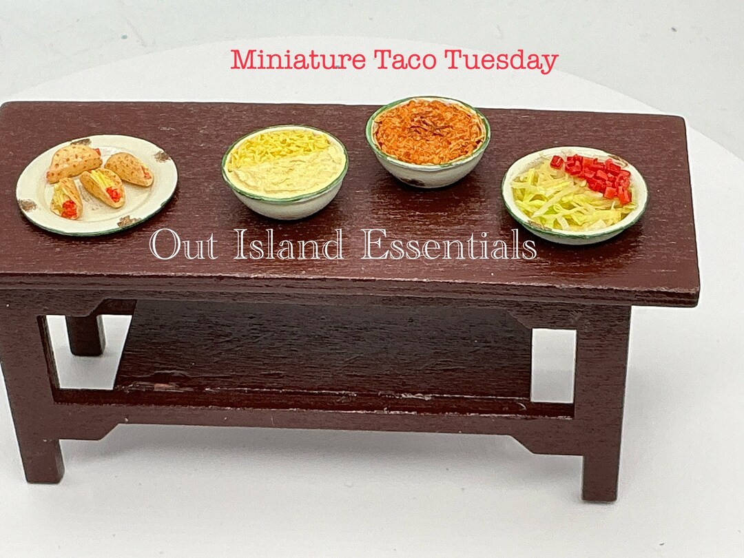 Miniature Taco Making I Miniature Dollhouse Food I Miniature Tacos I ...