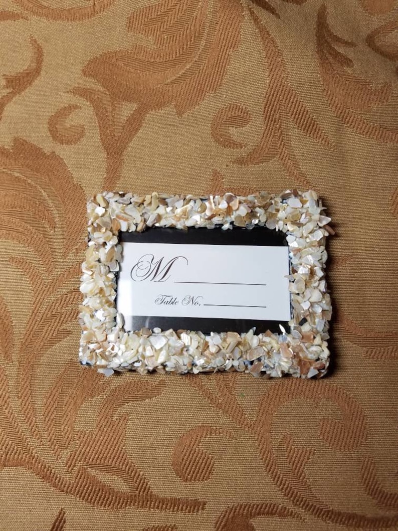 Seashell Place Card Holder Beach Wedding Decor Beach Wedding | Etsy