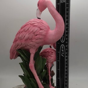 Mommy Flamingo and Flaminglet Statue I Flamingo Family I Pink Flamingo ...