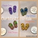 One Pair Dollhouse Miniature Flip Flops I Miniature Doll Shoes I ...