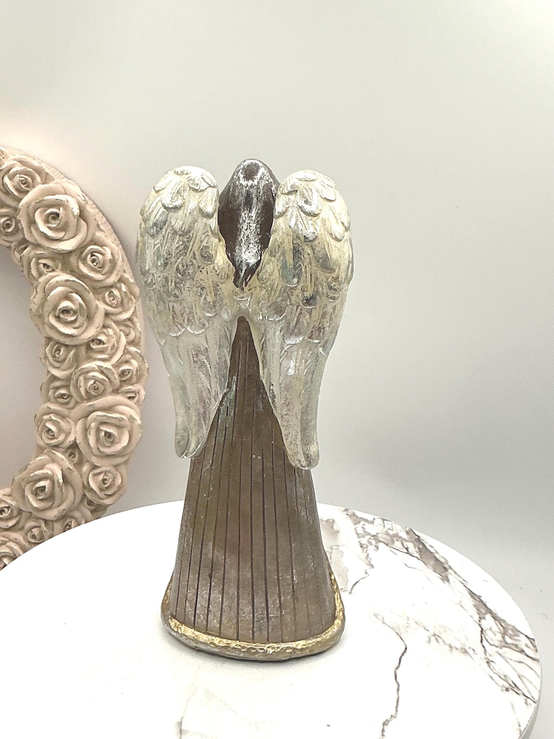 Brunette Golden Bronze Stunning Christmas Angel | Brushed Aged Beige ...
