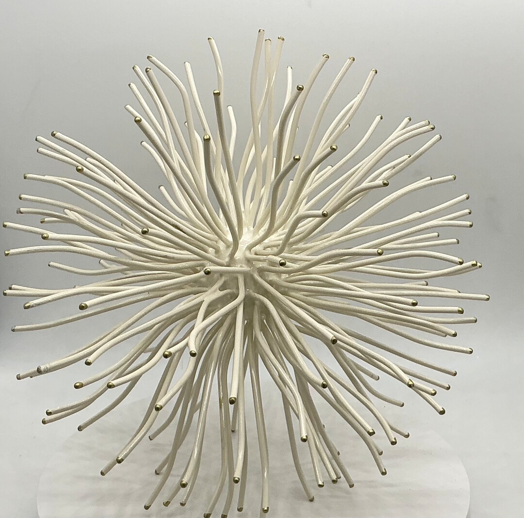 Morrow Burst Spike Gold Sphere Shelf Decor | Starburst Table Decor ...