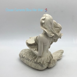 Mermaid Holding Clam Statue | Mermaid Decoration | Daydreaming Mermaid ...