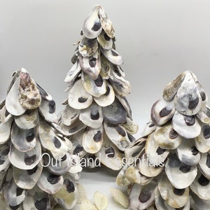 Oyster Shell Tree I Seashell Christmas Tree I Coastal Christmas Tree I ...