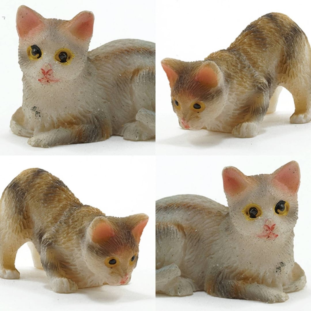 Miniature Tabby Cat I Dollhouse Miniature Pet I Pouncing OR - Etsy